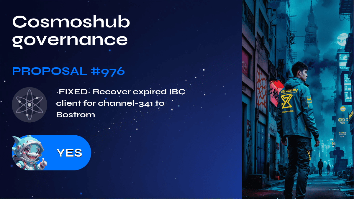 Cosmoshub yönetimi. Teklif №976