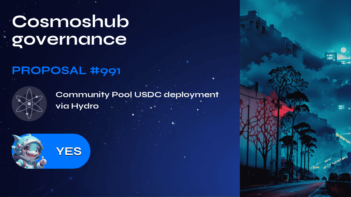 Cosmoshub governance. Proposal №991