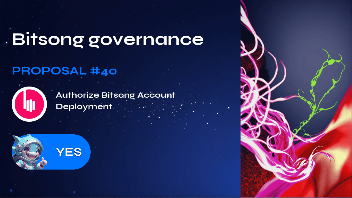 Bitsong governance. Proposal №40