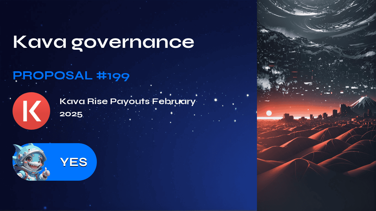 Kava governance. Proposal №199
