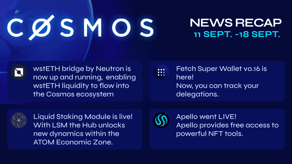 Cosmos Weekly Recap